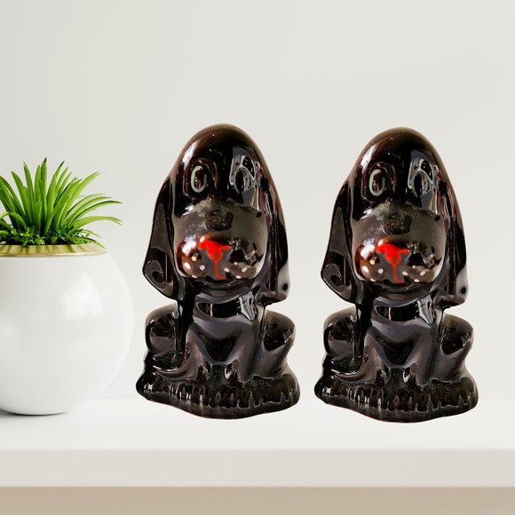 Accents | Vintage Japan Bloodhound Dogs Ceramic Figurines | Poshmark